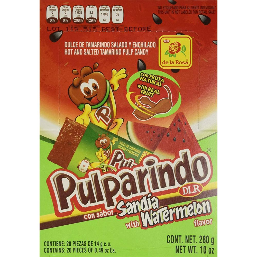 De La Rosa Pulparindo Watermelon 20pcs – Mexican Candy Store by Mexicrate